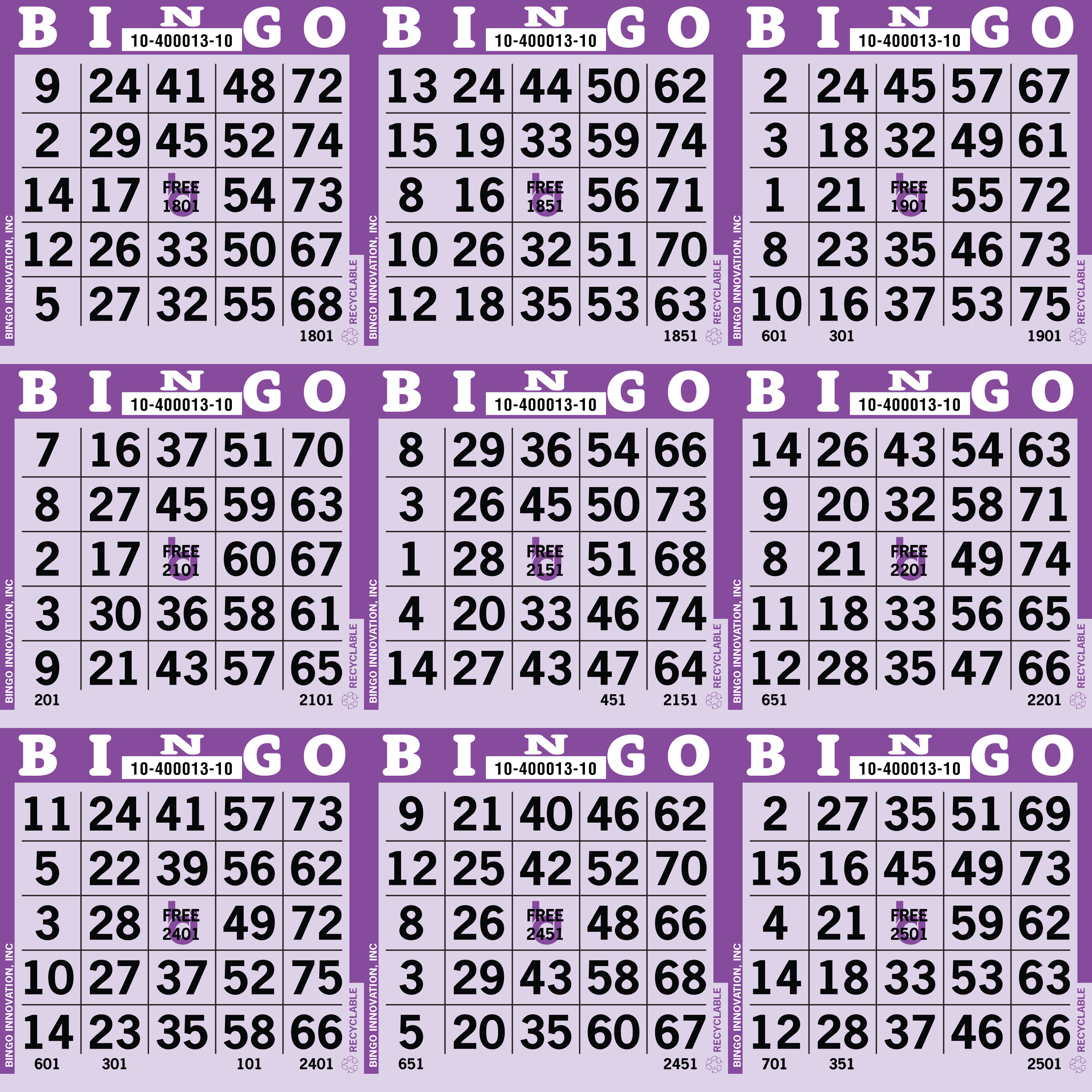 Tinted Page Book (See Quantities and Rotation in Description) – Bingo ...