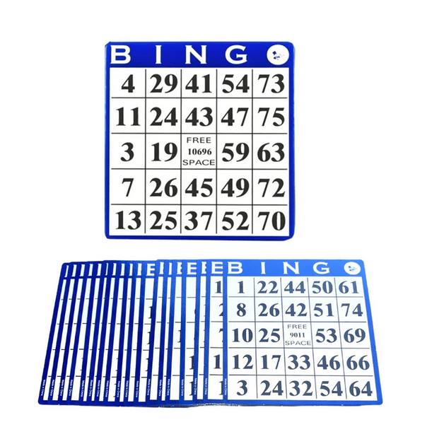 Blue Bingo Slim Cards 18 Pack – Bingo Innovation