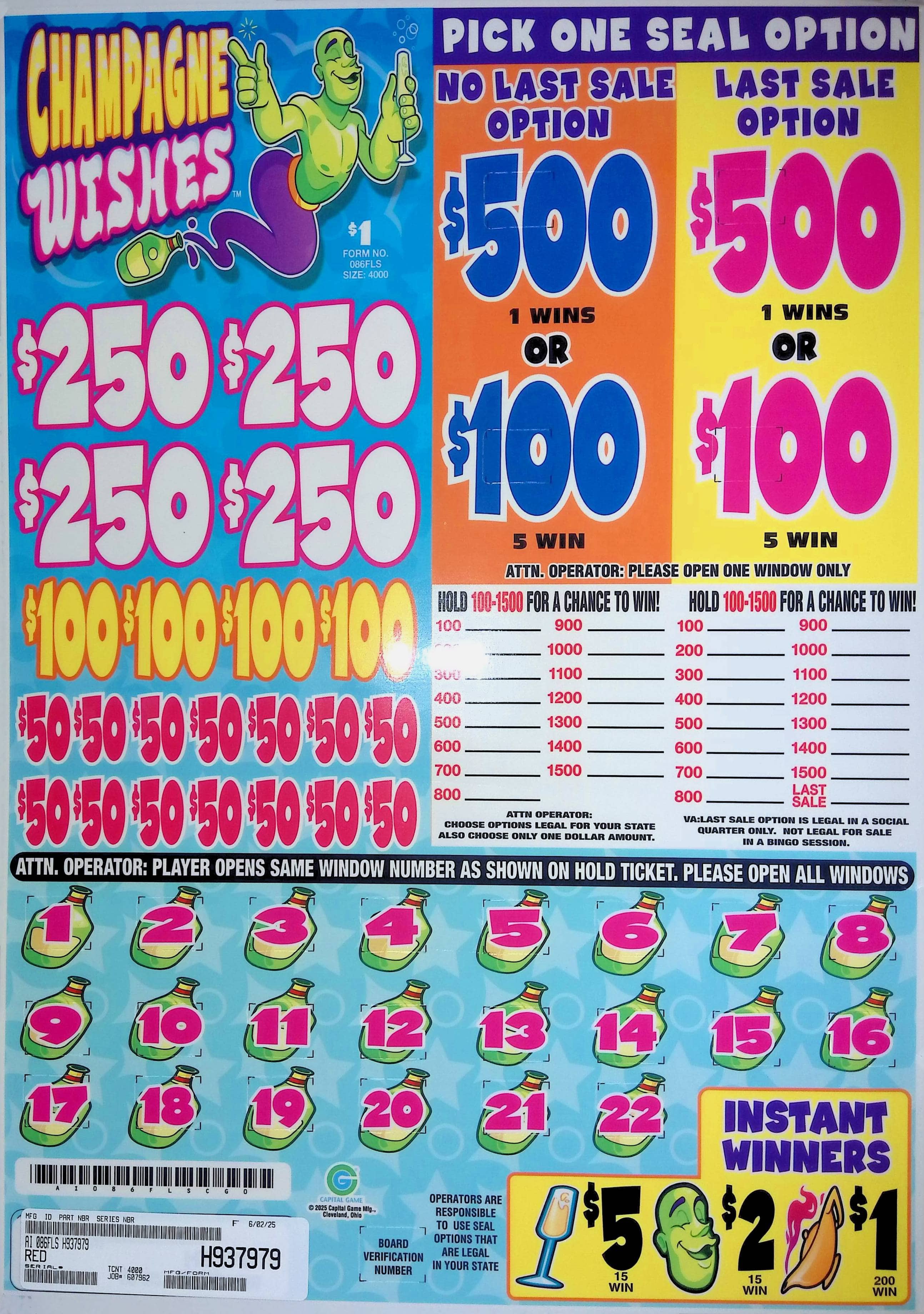 Champagne Wishes – Bingo Innovation