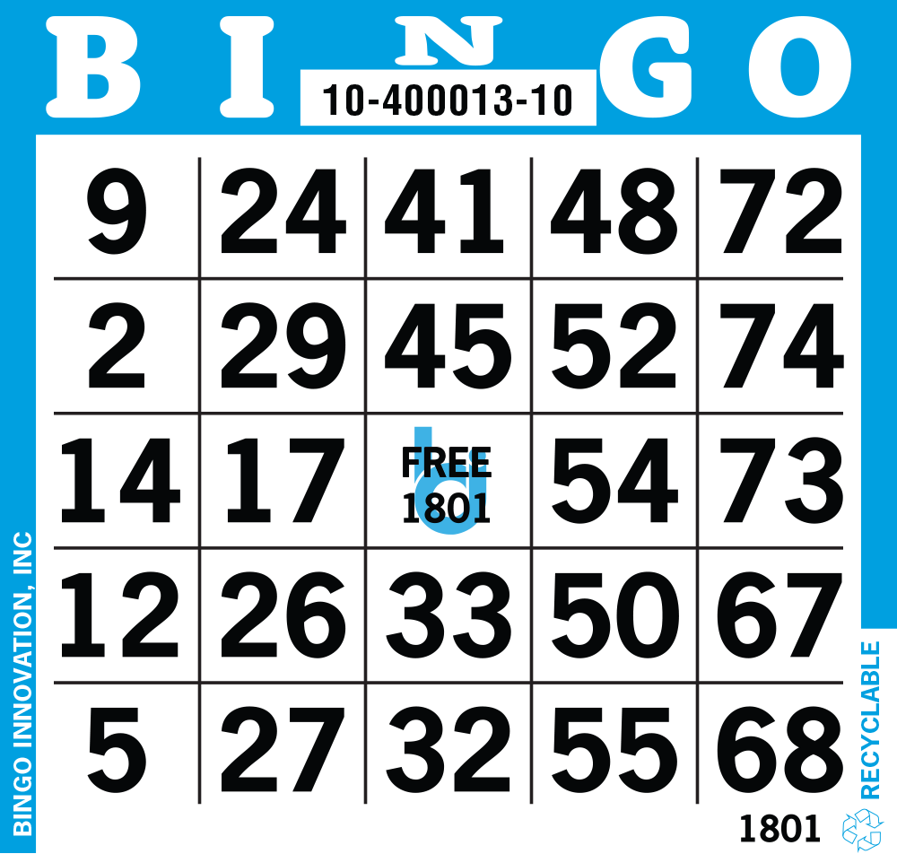 1on Bingo Paper By The Case 9,000 Sheets – Bingo Innovation