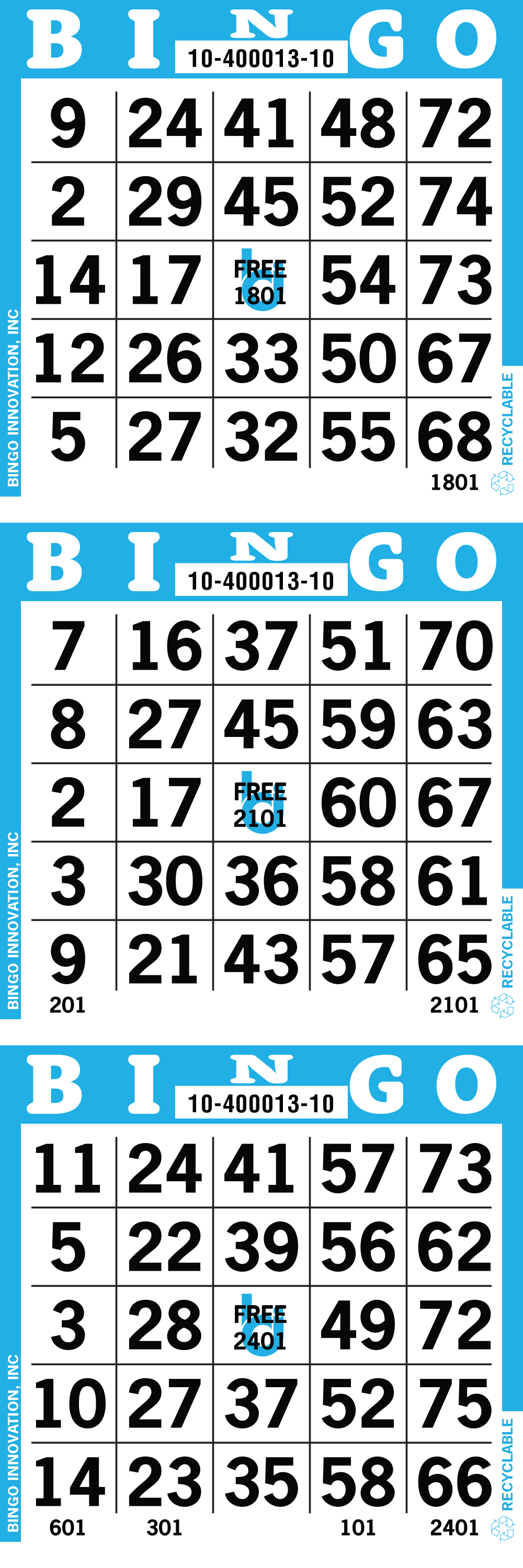 3on Bingo Paper By The Case 3,000 Sheets – Bingo Innovation