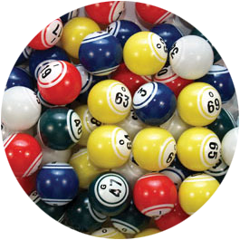 Multi Colored Double # Bingo Balls – Bingo Innovation
