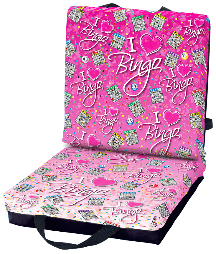 I Love Bingo Pink Double Cushion – Bingo Innovation