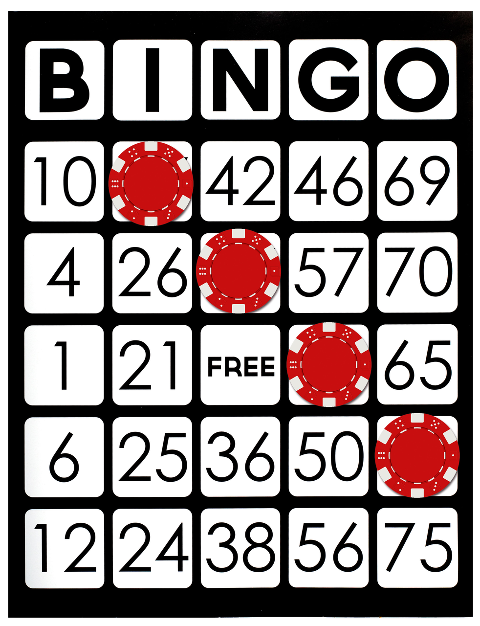 25 EASY Read Paper Bingo Cards – Bingo Innovation